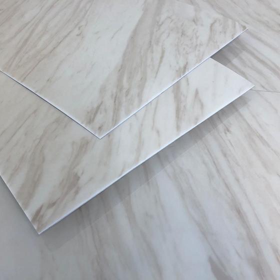 Kit 10 Unidades Placa Adesiva Flexível para Parede Mármore Conde Branco ...