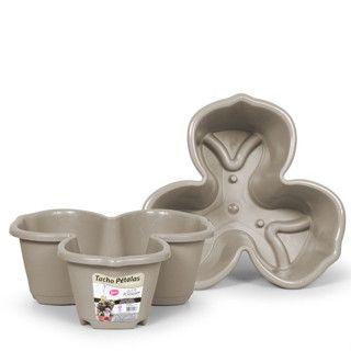 Kit 10 Vasos Pétalas 4 Litros Empilhável Mini Horta Jardim Casa - PL ...