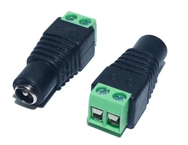 Kit 100 Conectores Plug P4 Femea Com Borne 100Un - Vs - Plugs e ...