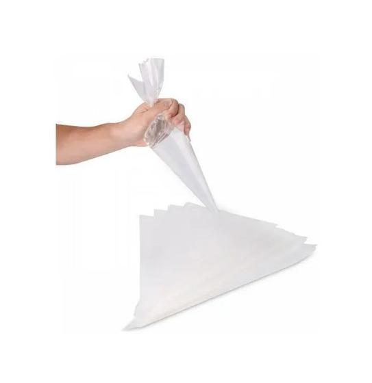 Kit 100 Saco P/ Confeitar Descartável P/ Confeitaria 32x25cm Grande ...