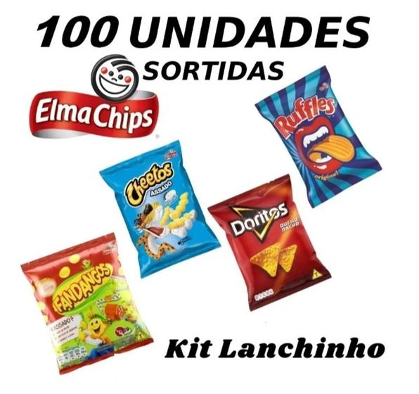 Kit 100 Salgadinhos - Doritos - Fandangos - Cheetos - Ruffles - Elma Chips - Cheetos - Magazine ...