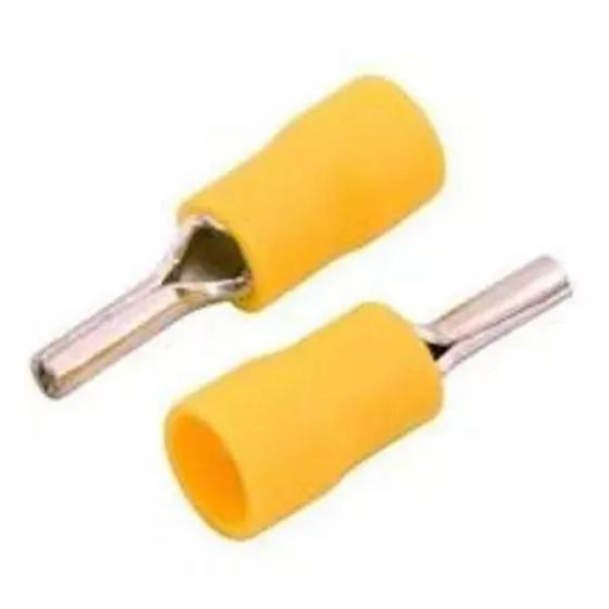 KIT 100 Term. Pino Agulha Isolado Amarelo 2,70-6,60 mm - Crimper ...