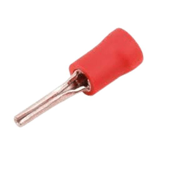 Kit 100 Terminais Pino Agulha Isolado Vermelho 10mm - Crimper ...