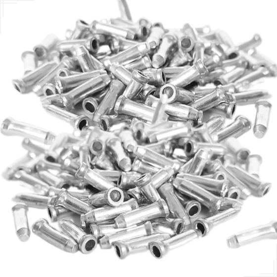 Kit 100 Terminal Para Cabo De Aço Bike Freio E Câmbio Anodizado 100 Uni ...