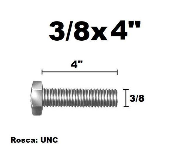 Kit 100 Unidades Parafuso Sextavado 3/8x4 Rosca Inteira - NEW FIX - Parafuso - Magazine Luiza