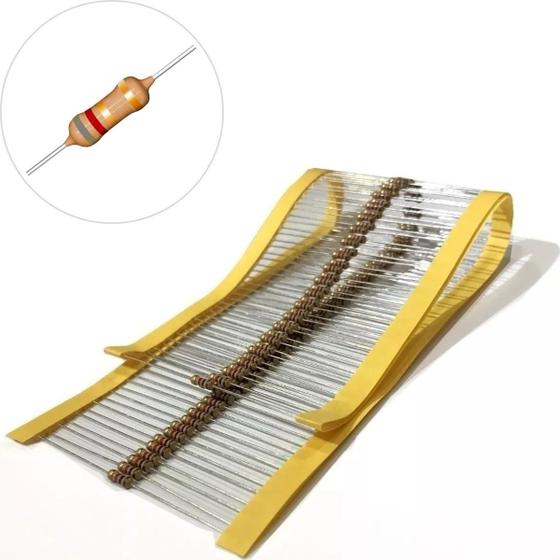 Kit 100 Unidades Resistor 8R2 1/4W 5% Resistores Padrão Cr25 Ohms ...