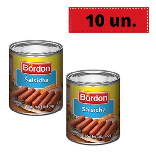 Kit 10un. Salsicha Bordon Lata 180g - Salsicha - Magazine Luiza