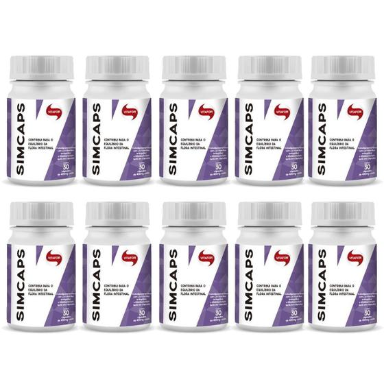 Kit 10X Simcaps - 30 Cápsulas - Vitafor - Lactobacilos - Magazine Luiza