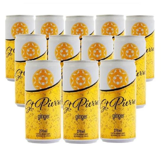 Kit 12 Agua Tônica St. Pierre Ginger Lata 270ml - Bebidas - Magazine Luiza