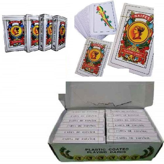 Kit 12 Baralho Espanhol Para Jogar Truco Escova Bisca Uno Jogo Cartas ...
