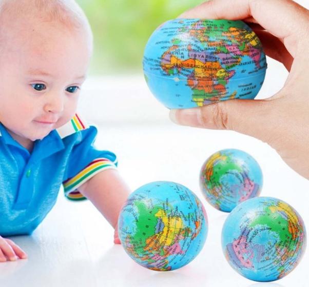 Kit 12 Bola Anti stress para Exercício Massageadora Fisioterapia Mapa ...