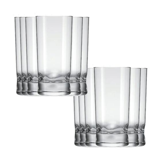 Kit 12 Copo Amassadinho 310mL Long Drink Vidro Incolor Nadir - Nadir Figueiredo - Copo de Água ...
