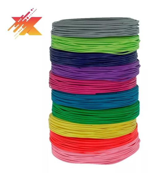 Kit 12 Cores Refil Filamento Abs 60 M Para Canetas e Impressoras 3D ...