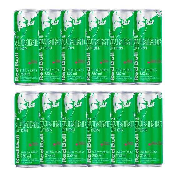 Kit 12 Energético Red Bull Pitaya Summer 250ml - Bebida Energética ...