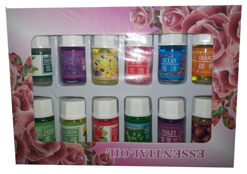 Kit 12 Essencias Para Umidificador Difusor Aromatizante 5ml Essential