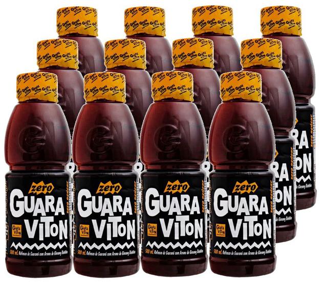 KIT 12 Guaraviton Guaraná Viton Sabor Zero Açucar 500ml - Xarope para ...