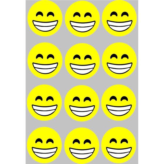 Kit 12 Imãs De Emoji Sorrindo - Ideal Planners - Imã de Geladeira ...