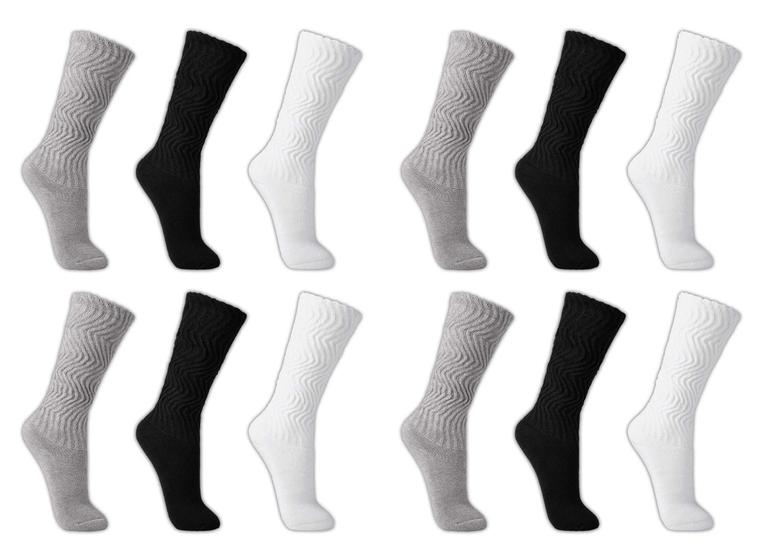 Kit 12 Meias Lupo Feminina Soquete Cano Longo Sortidas 04830-112 - Meia - Magazine Luiza