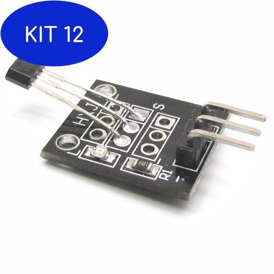 Kit 12 Sensor Hall Magnético Ky003 Imã Para Arduino Pic Arm - Mj ...