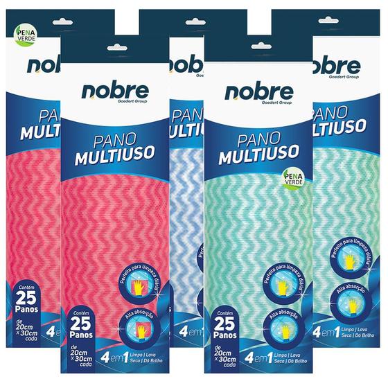 Kit 125 Und De Pano Multiuso Picotado 30cm x 20cm Nobre - Pano ...