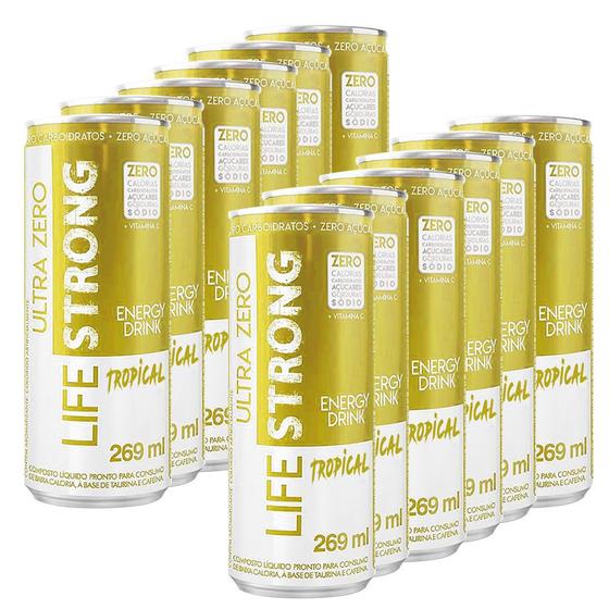Kit 12x Energético Life Strong Energy Drink 269Ml - Life Strong ...