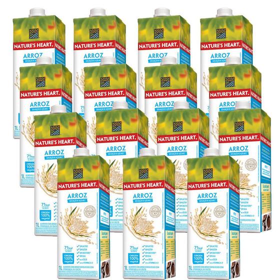 Kit 15 X Bebida De Arroz Natures Heart Nestlé 1 Litro Natures Heart