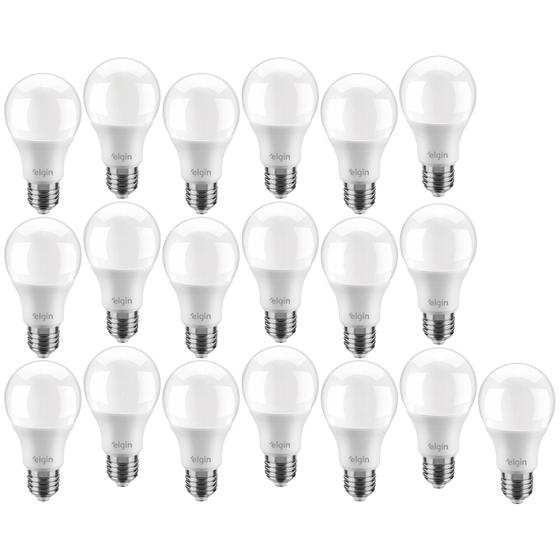 Kit 19 Lâmpada Bulbo Led 9W Branco Frio 6500K 810 Lumens Economica ...