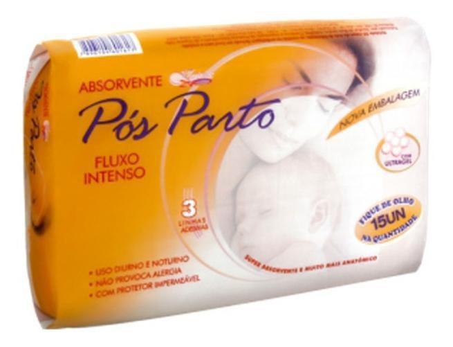 Kit 2 Absorvente Pós Parto Karisma Com 30 Unidades - Absorvente ...
