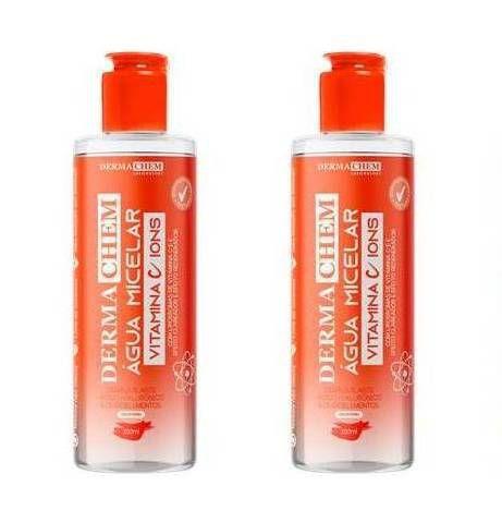 Kit 2 ÁGUA MICELAR DERMOCHEM VITAMINA C ÍONS 250ML - Dermachem - Água ...