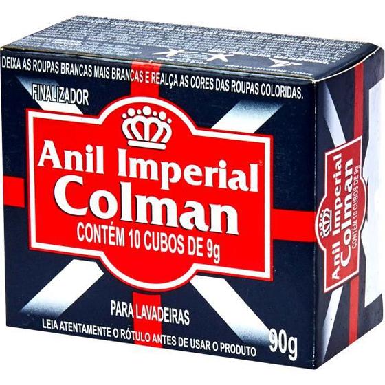 Kit 2 Anil Imperial Colman 90 gramas 10x9 cubos - Tira Manchas ...