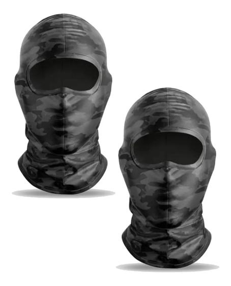 Kit 2 Balaclavas Touca Ninja Motoqueiro Anti Calor Proteção UV ...