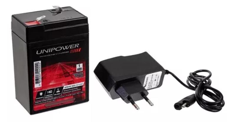 Kit 2 Baterias 6v 4,5ah + 1 Carregador Moto Elétrica Carro - central - Bateria Automotiva ...
