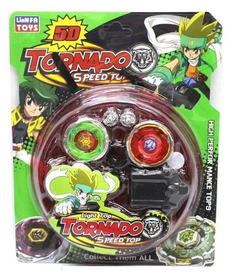 Kit 2 Beyblade Metal Fusion Led Tornado C/arena +2 Lançador - LiaNFA ...
