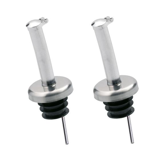 Kit 2 Bicos Dosador de Inox Com Respiro Encaixe de Borracha 1674 - Amigold - Dosadores ...