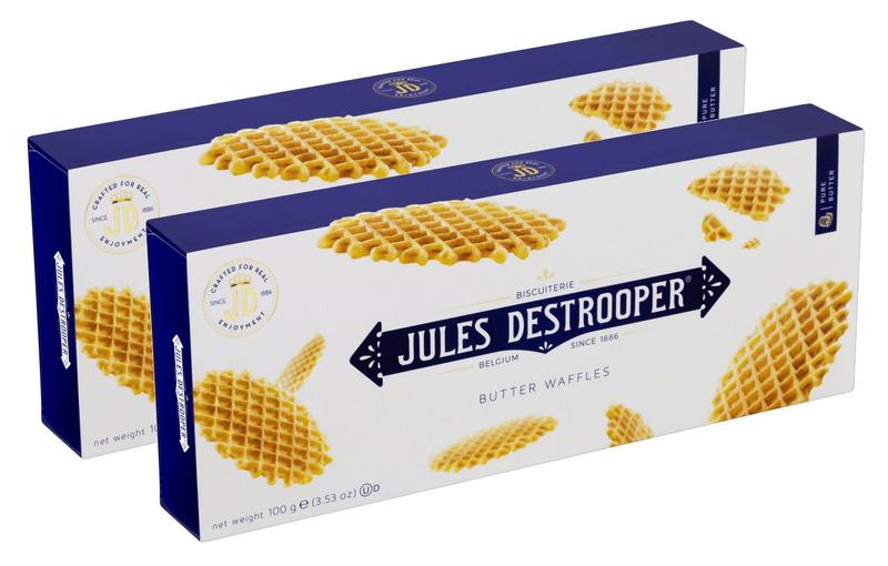 kit 2 BISCOITO BELGA Jules Destrooper Butter Waffles 100g - Biscoito ...