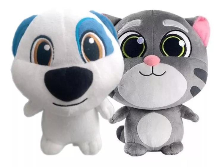 Kit 2 Bonecos Pelúcia Talking Tom And Friends Tom E Hank - HNI ...