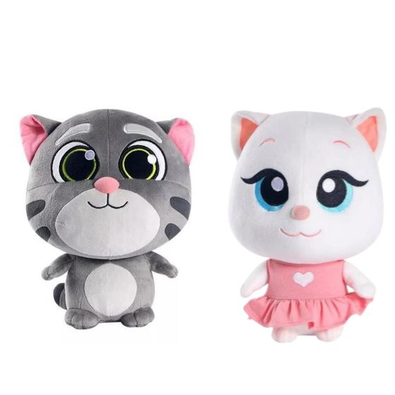 Kit 2 Bonecos Pelúcias Talking Tom And Friends Angela E Tom - Cv ...