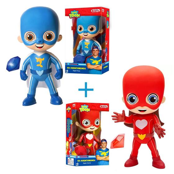 Kit 2 Bonecos Super Foca Sereia Gi Luccas Neto Aventureiros - Rosita ...