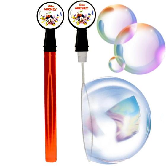 Kit 2 Brinquedos Bolhas de Sabão Grandes Bubble Stick Mickey - Brasilflex - Bolha de Sabão ...
