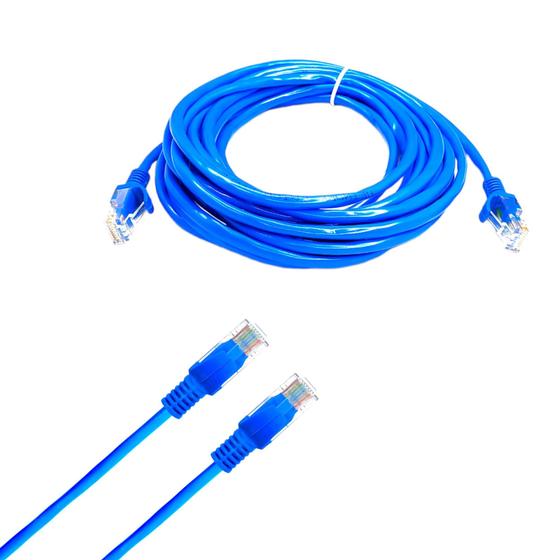 Kit 2 Cabo De Rede RJ45 Internet 5 Metros Alta Velocidade EX2814 ...