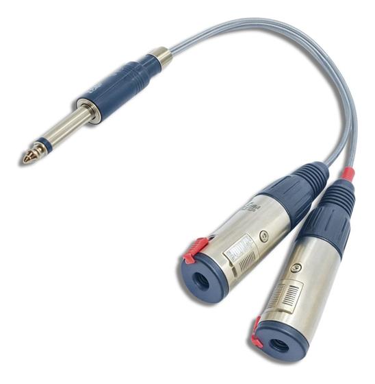 Kit 2 Cabo P10 Tipo Y Para 2 Microfones Em Karaokê 20 Cm - Avello Sound Solutions - Cabos de ...