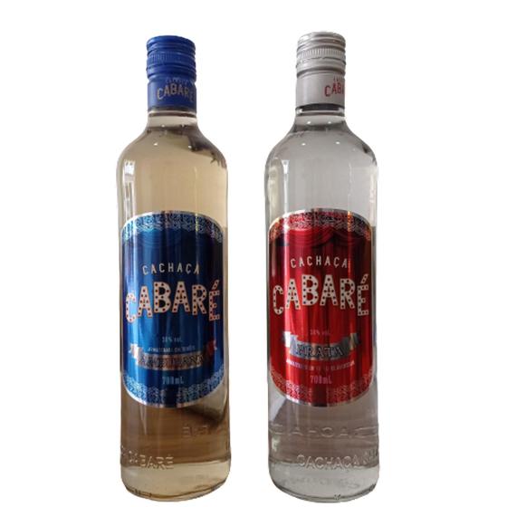 KIT 2 Cachaça Cabaré Prata e Amburana 700ml - Cachaça - Magazine Luiza