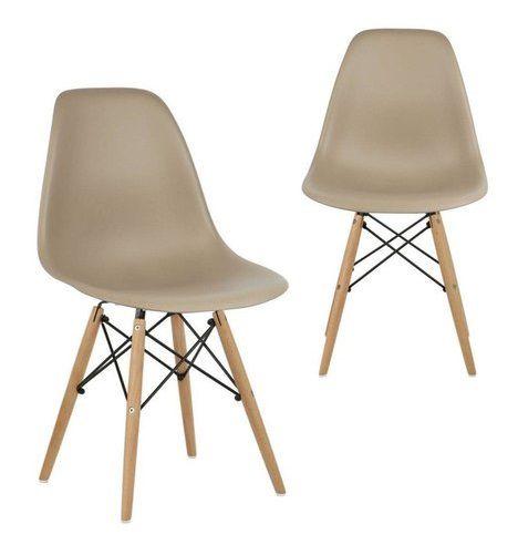 Kit 2 Cadeiras Charles Eames Eiffel Wood Design - Magazine Roma - Móveis de Cozinha - Magazine Luiza