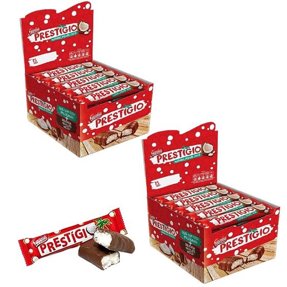 Kit 2 Caixas Chocolate Prestigio 33gr C/30 Und. - Nestlé - Chocolate ...