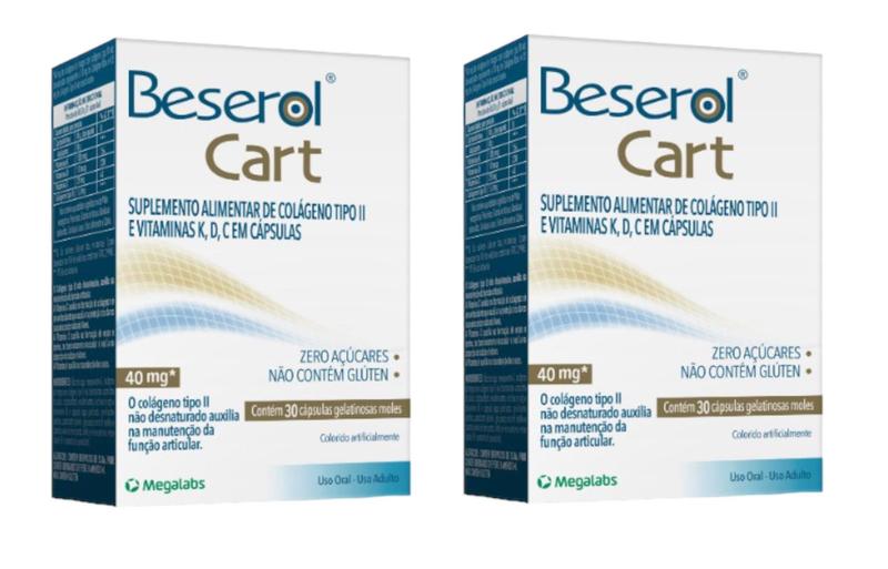 Kit 2 caixas de beserol cart 30 cápsulas - Megalabs - Cápsulas de ...