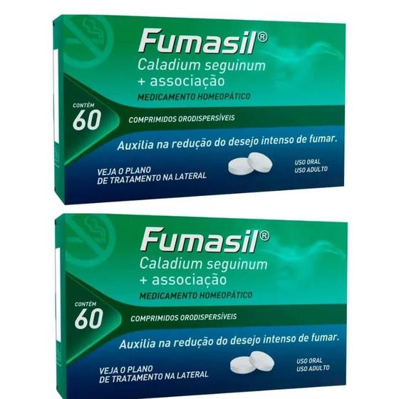 Kit 2 caixas de fumasil pare de fumar 60 comprimidos - FQM - Ômega 3 ...