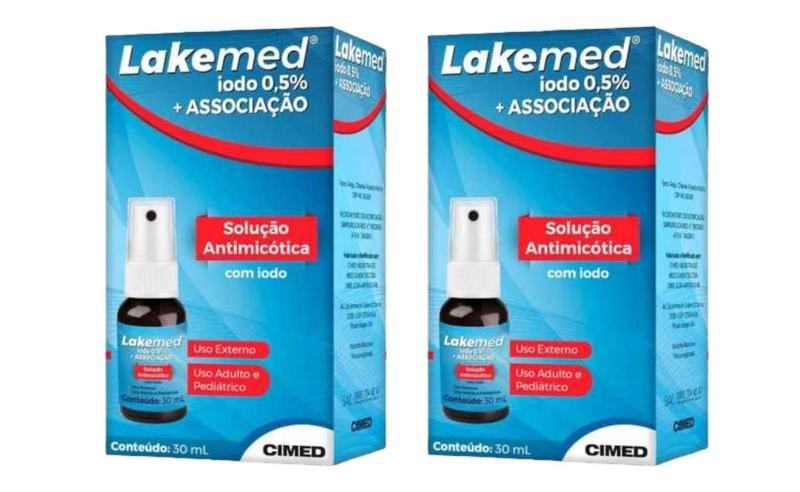 Kit 2 caixas Lakemed cimed solução tópica 30ml - Medicamentos ...