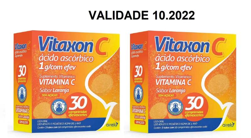 Kit 2 caixas Vitaxon c -30 comprimidos efervescentes - Airela ...