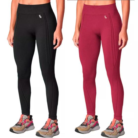 Kit 2 Calças Legging Lupo Sport Original Feminina Academia Leguin ...