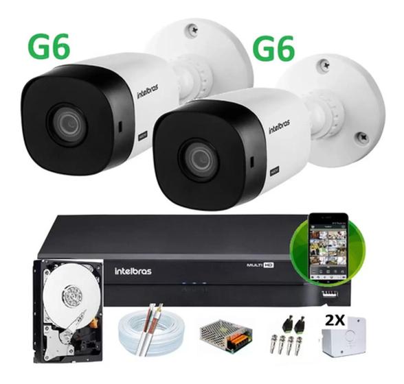 Kit 2 Camera Intelbras segurança monitoramento completo - Câmera de ...